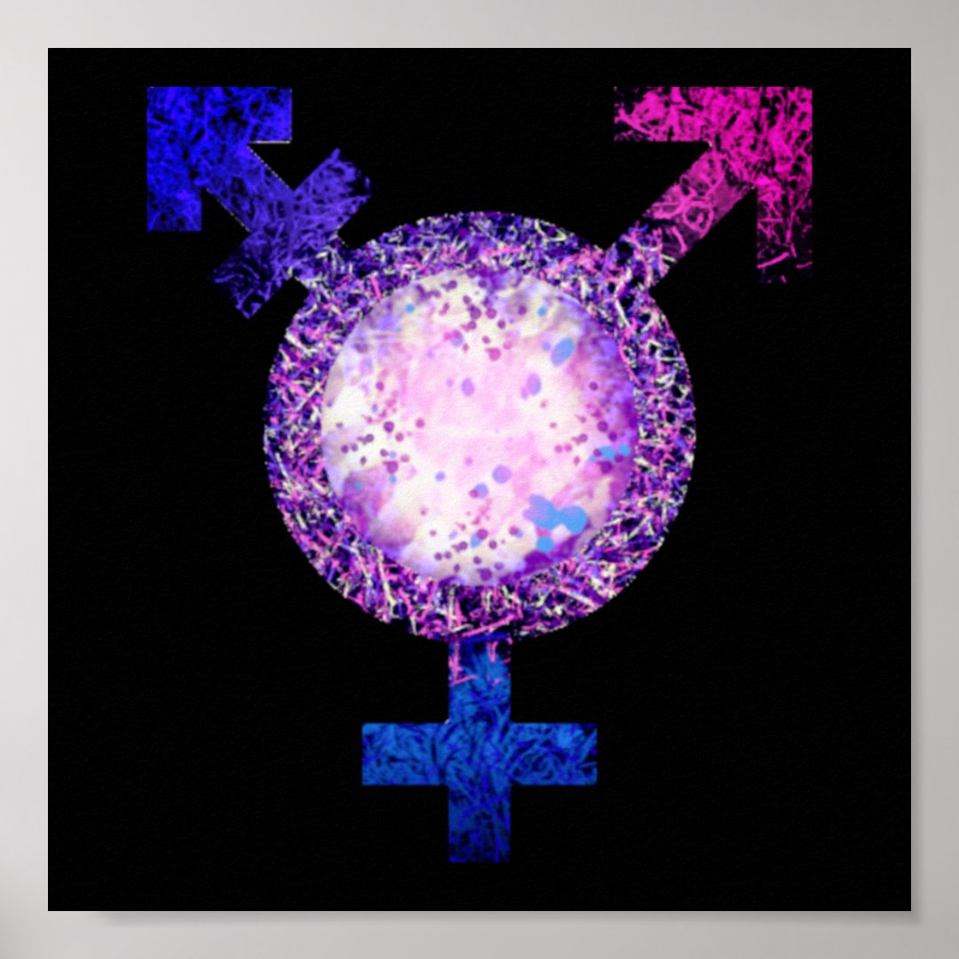 Trans Symbol Poster | Zazzle