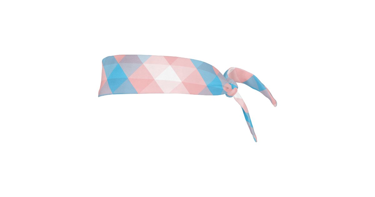 Trans Triangles Tie Headband | Zazzle