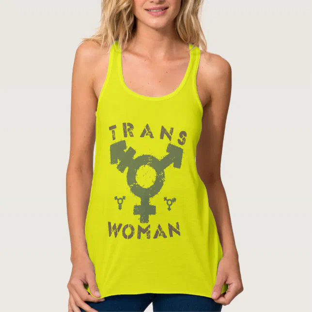 TRANS WOMAN - I'm Male To Female Transgender, Bark Tank Top | Zazzle