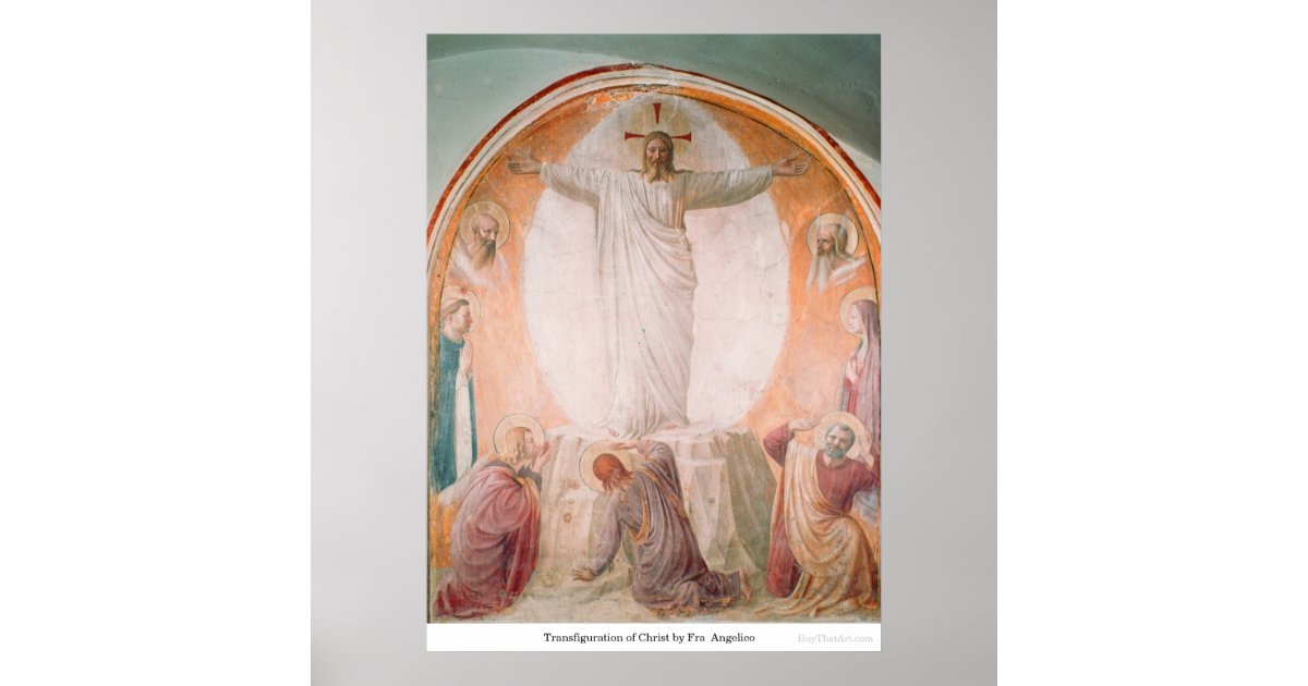 Transfiguration of Christ by Fra Angelico Poster | Zazzle