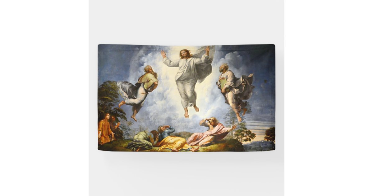 Transfiguration of Christ - Raphaello Sanzio 1520 Banner | Zazzle