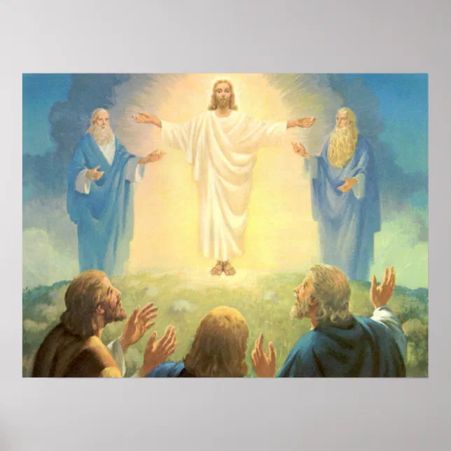 Transfiguration of Jesus Christ, Vintage Religion Poster | Zazzle