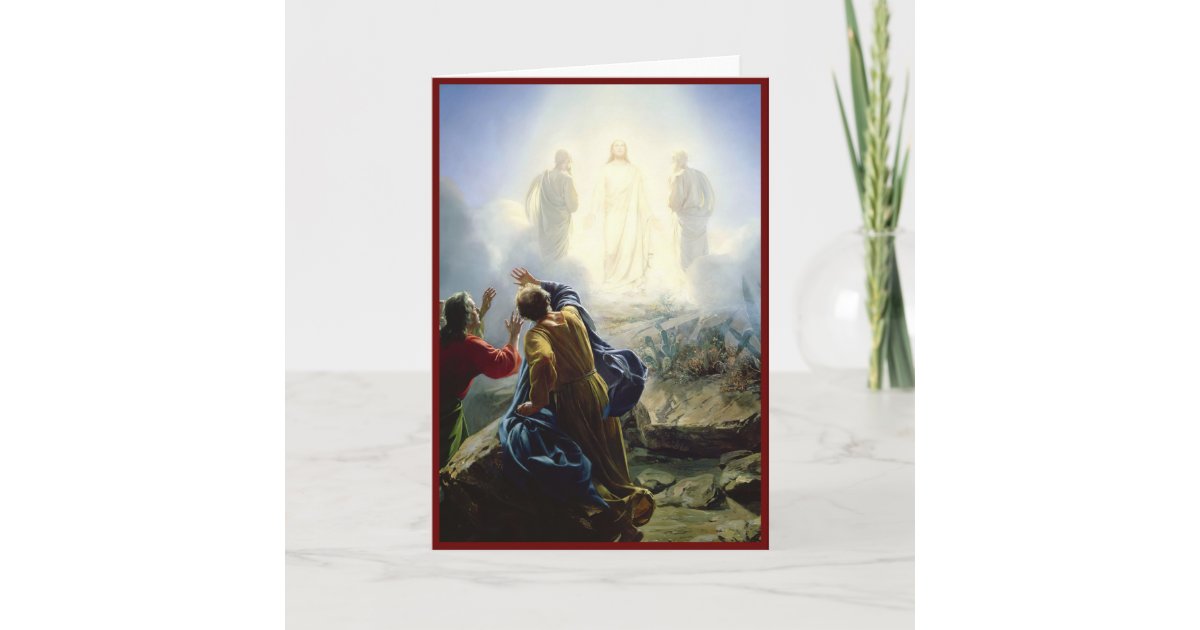 Transfiguration of Jesus, Religious Card | Zazzle