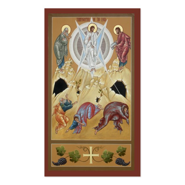 Transfiguration of the Lord Mini-Prayer Card Business Card Templates