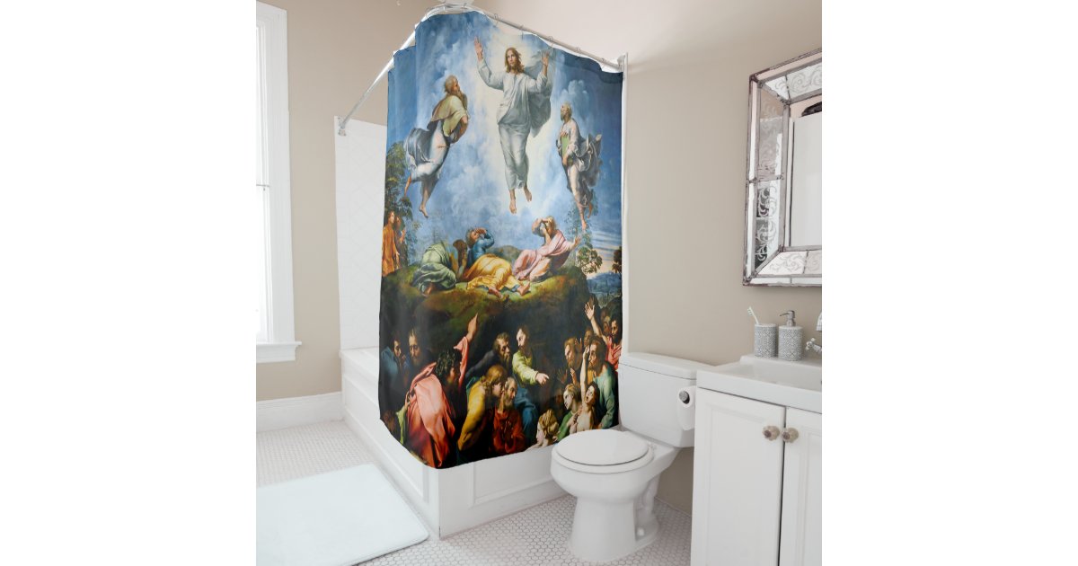 Transfiguration, Raphael Shower Curtain | Zazzle