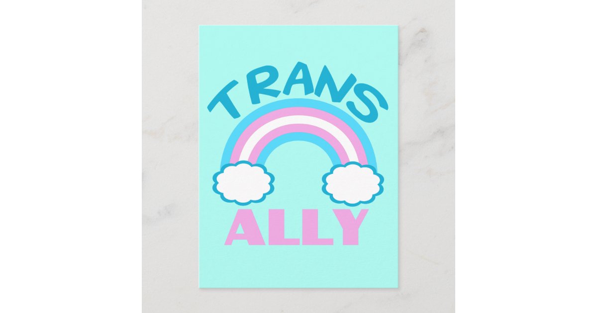 Transgender Ally Postcard | Zazzle