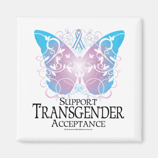Transgender Butterfly Magnet | Zazzle.com