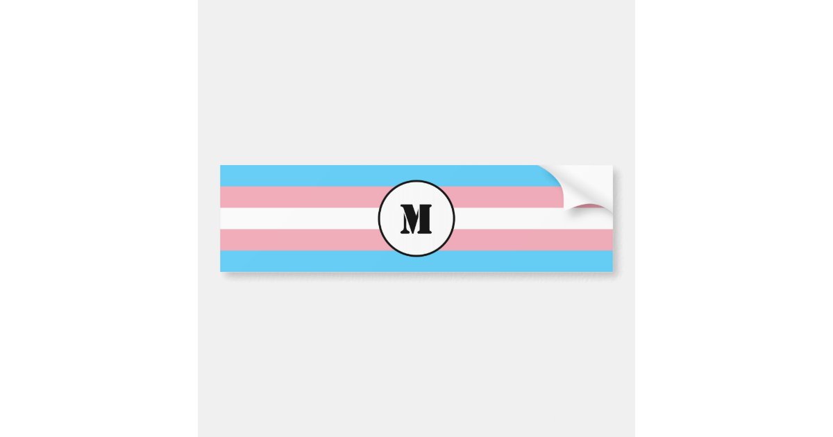 Transgender flag Bumper Sticker | Zazzle