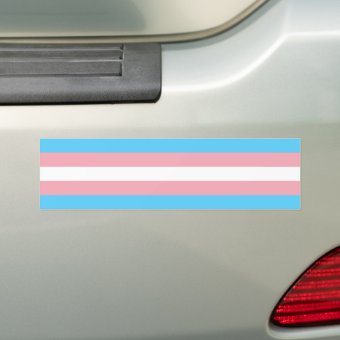Transgender flag Bumper Sticker | Zazzle