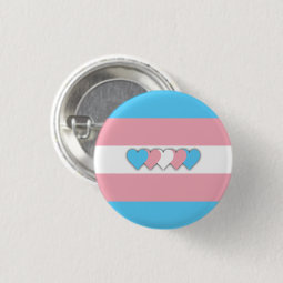 Transgender flag button | Zazzle