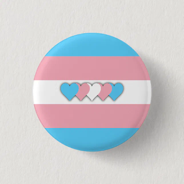 Transgender flag button | Zazzle