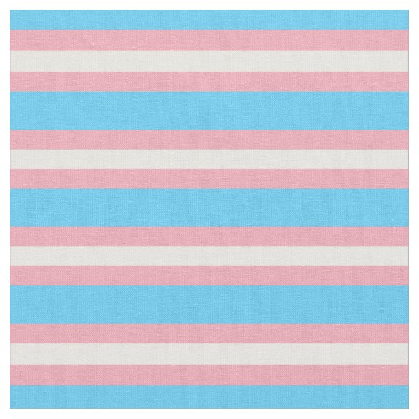 Transgender pride flag fabric | Zazzle