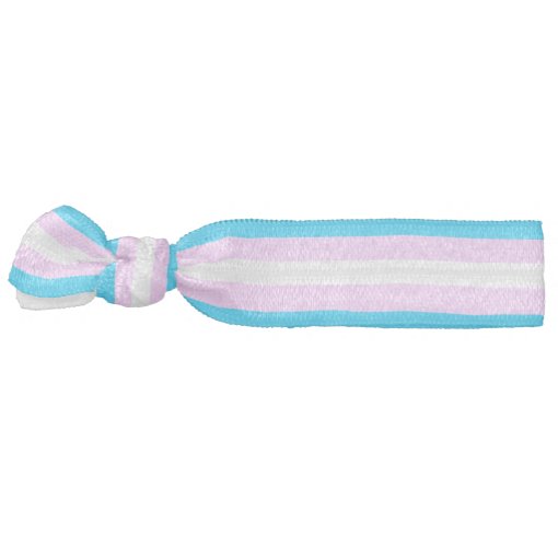 Transgender flag hair tie | Zazzle