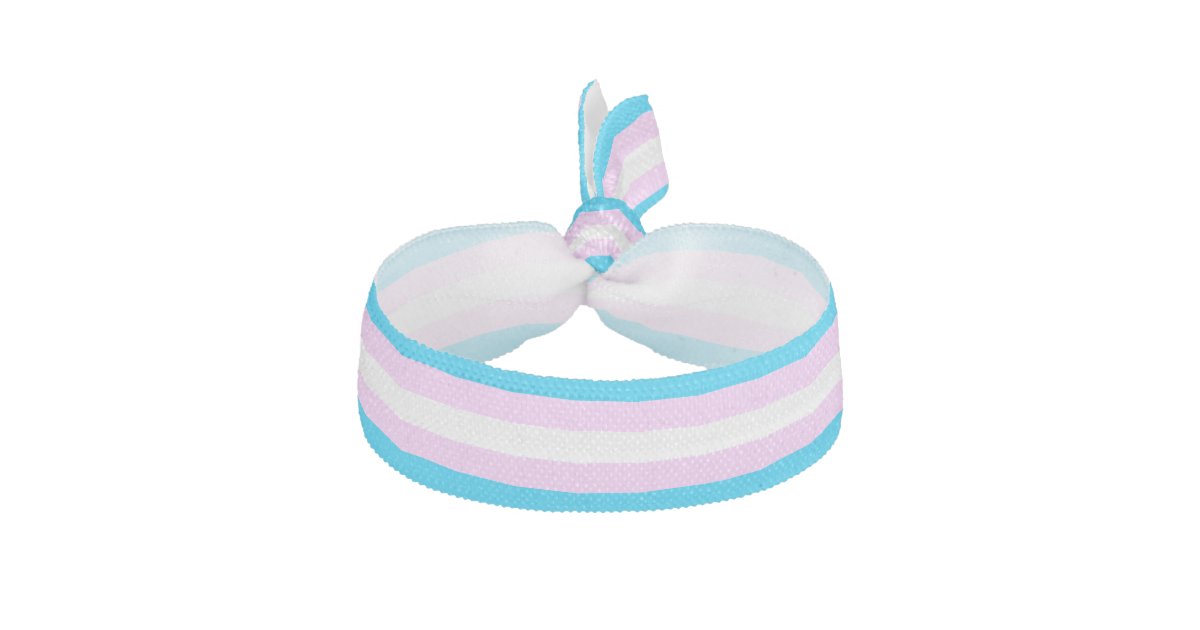 Transgender flag hair tie | Zazzle