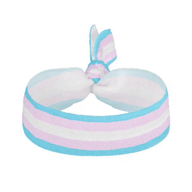 Transgender flag hair tie | Zazzle