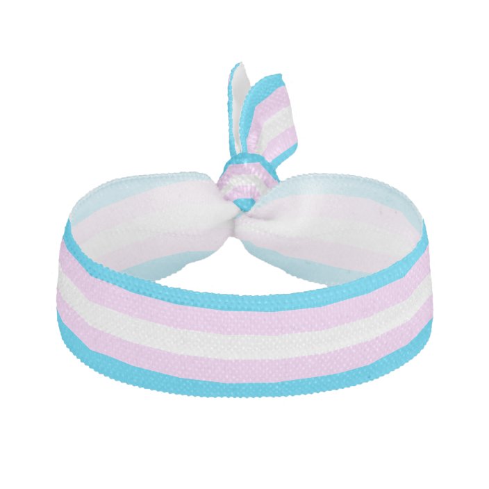 Transgender flag hair tie | Zazzle.com