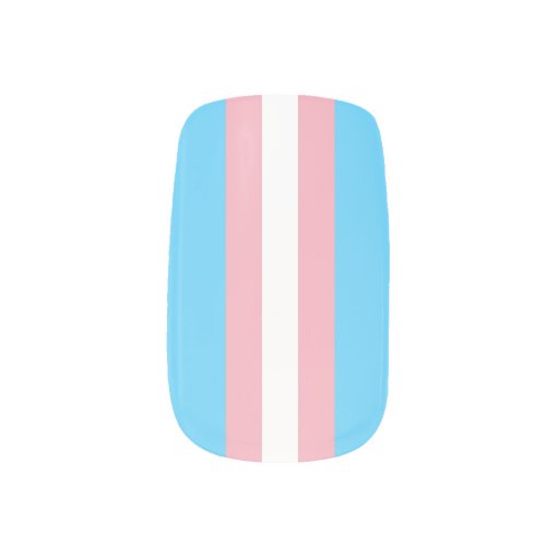 Transgender Flag LGBT Pride Minx Nail Art | Zazzle