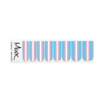 Transgender Flag LGBT Pride Minx Nail Art | Zazzle