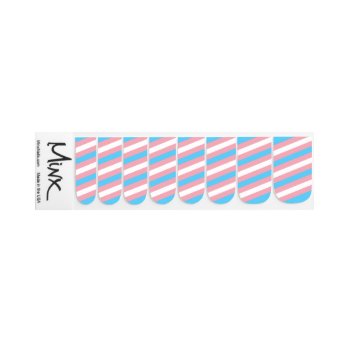 Transgender Flag Minx Nail Art | Zazzle