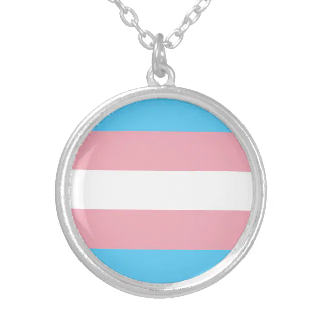 Transgender flag Necklace | Zazzle