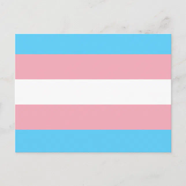 Transgender Flag Postcard | Zazzle