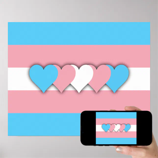 Transgender flag Poster | Zazzle