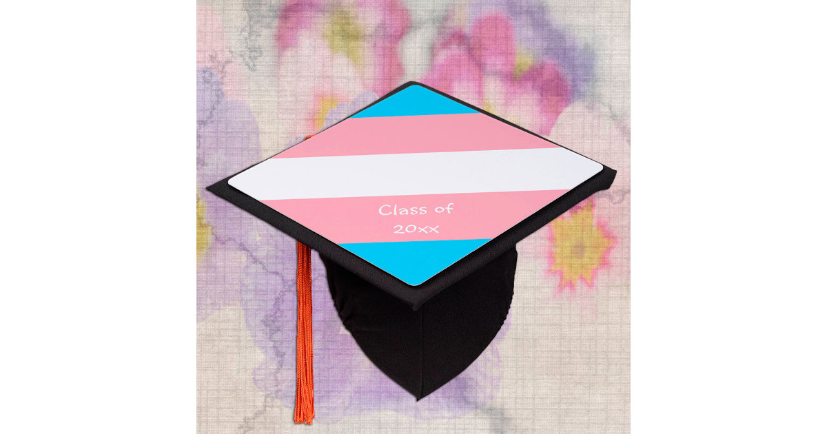 Transgender Flag & Pride community /gender College Graduation Cap ...