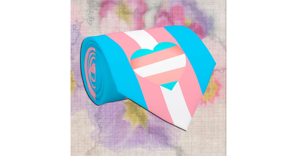 Transgender Flag & Pride community /gender flag Neck Tie | Zazzle