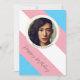 Transgender flag pride trans photo birthday card | Zazzle