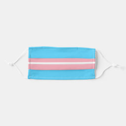 Transgender Flag Trans Flag LGBT LGBTQ Adult Cloth Face Mask | Zazzle