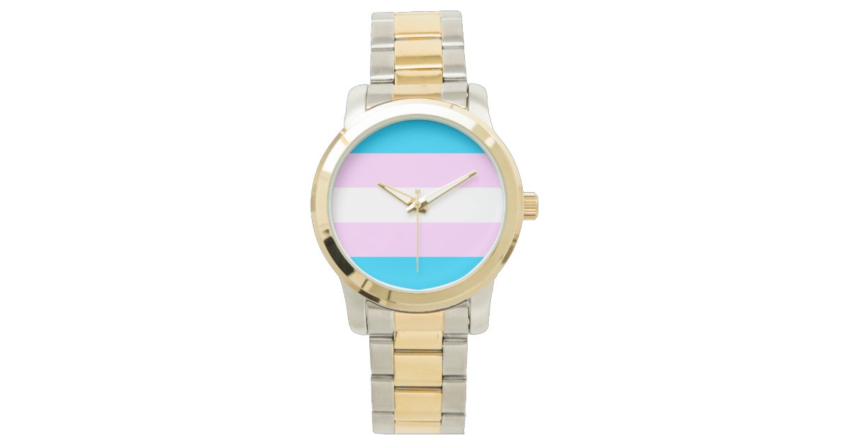 Transgender flag watch | Zazzle