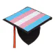 Transgender LGBTQ Pride Flag Graduation Cap Topper | Zazzle