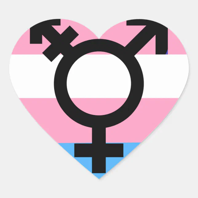 Transgender MTF FTM Awareness Pride Sticker | Zazzle