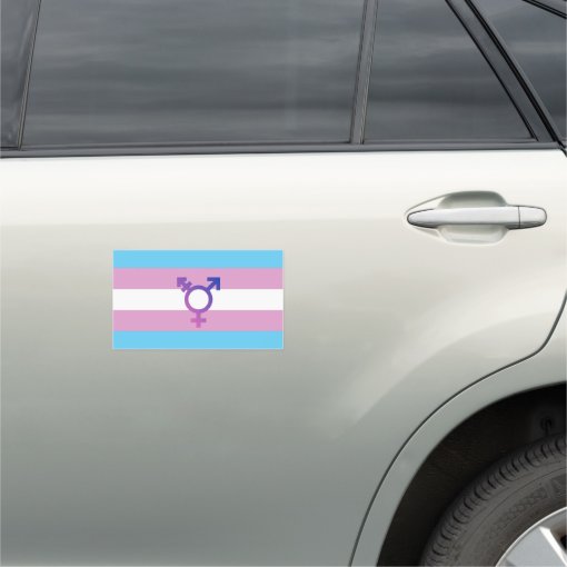 Transgender Pride and Symbol Car Magnet | Zazzle
