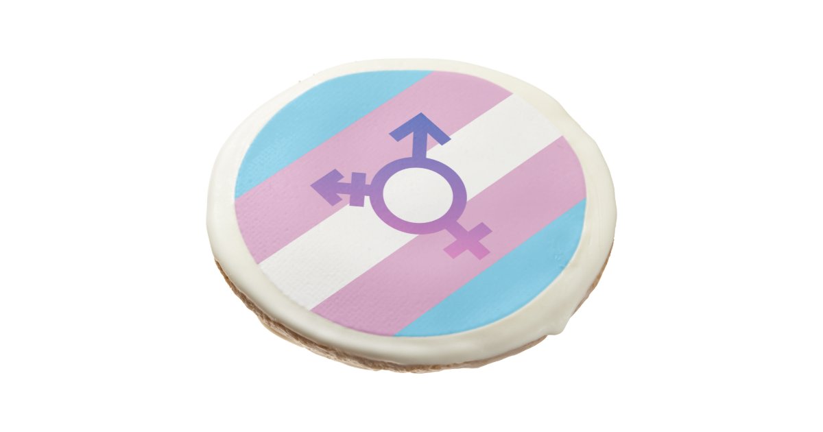 Transgender Pride and Symbol Sugar Cookie | Zazzle