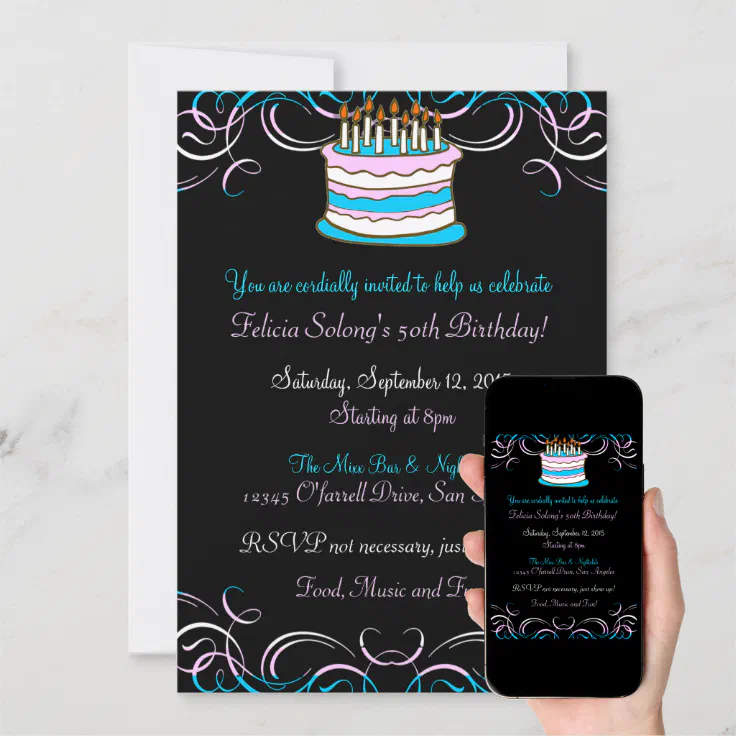 Transgender Pride Birthday Party Invitation | Zazzle