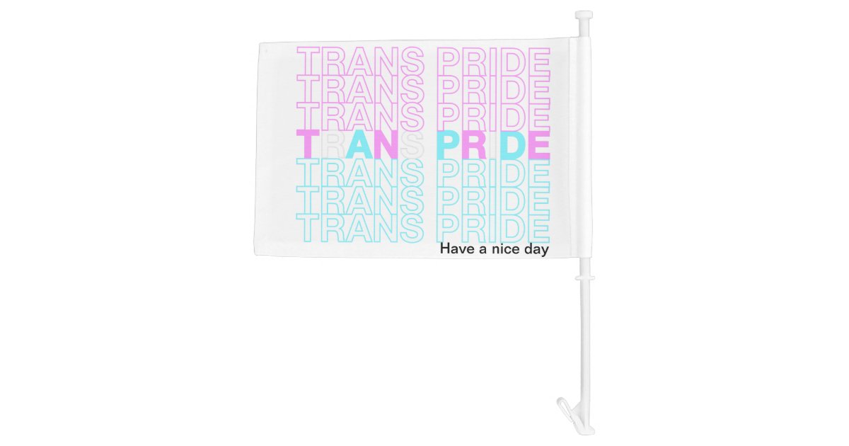 Transgender Pride Car Flag | Zazzle