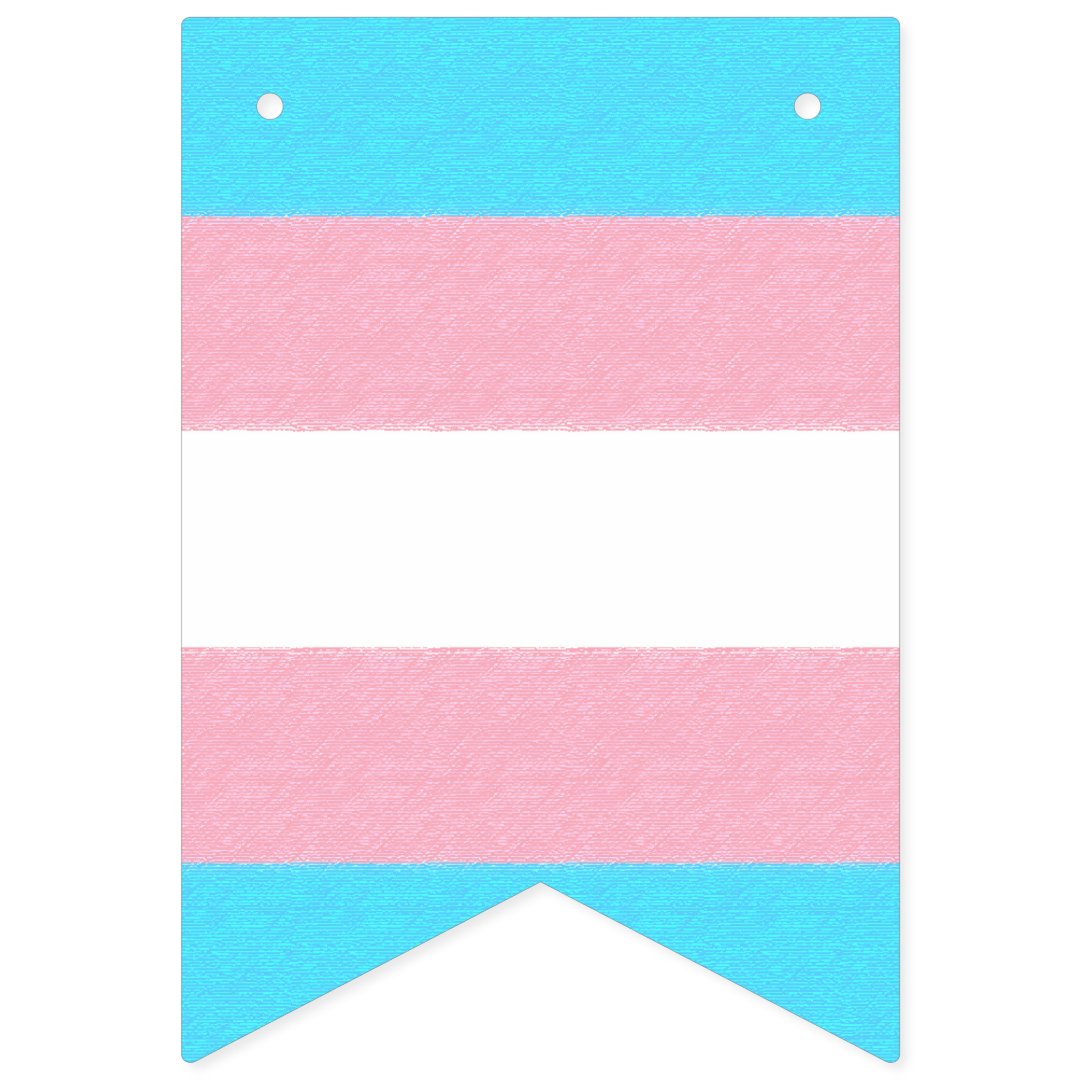 Transgender Pride Custom Bunting Flags | Zazzle