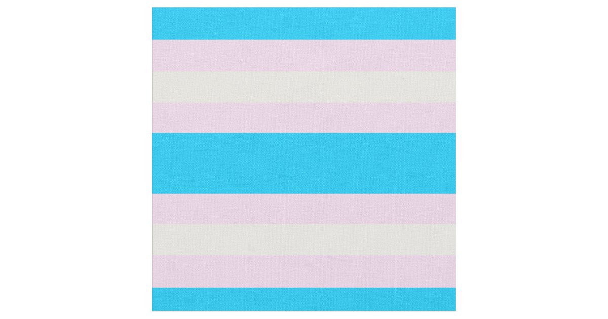 Transgender Pride Fabric by the Yard (Horizontal) | Zazzle