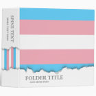Trans pride binder | Zazzle.com