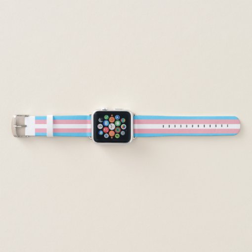 Transgender Pride flag Apple Watch Band | Zazzle