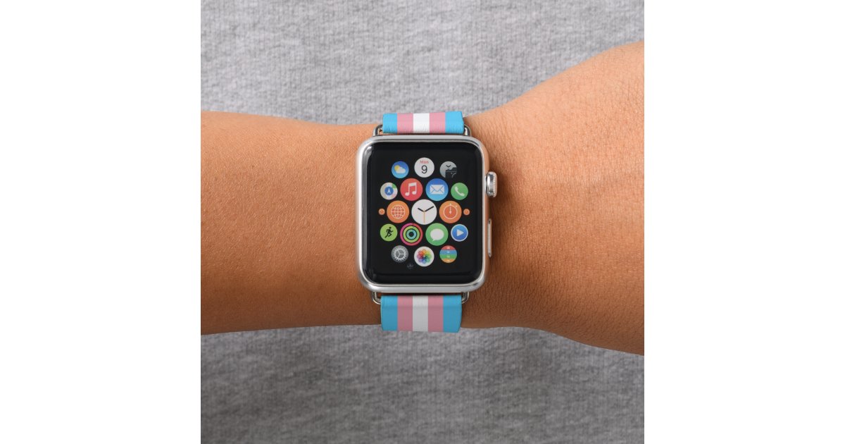 Transgender Pride Flag Apple Watch Band | Zazzle