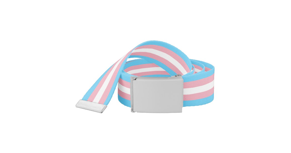 Transgender Pride Flag Belt | Zazzle