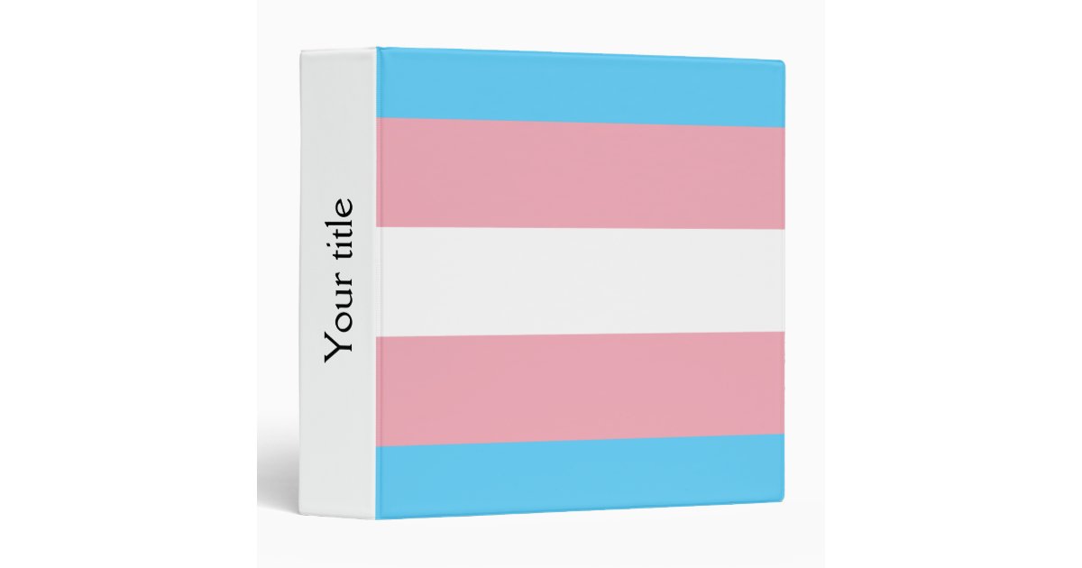 Transgender Pride Flag Binder Zazzle