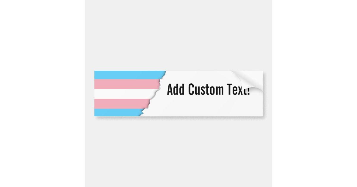 Transgender Pride Flag Bumper Sticker | Zazzle