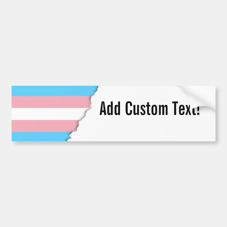 Transgender Pride Flag Bumper Sticker | Zazzle