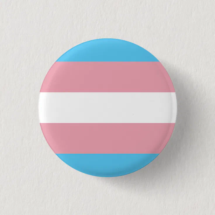 Transgender Pride Flag Button | Zazzle