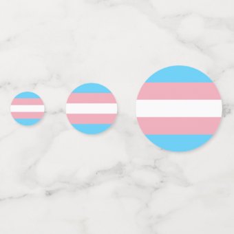 Transgender Pride Flag Confetti | Zazzle