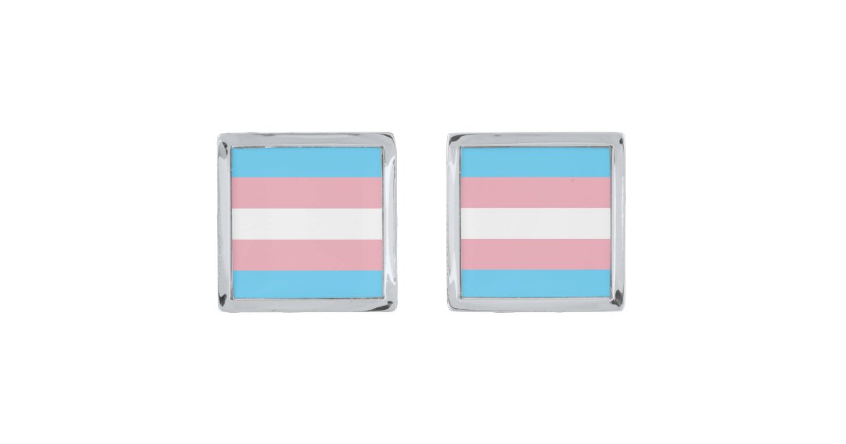 Transgender Pride Flag Cufflinks | Zazzle