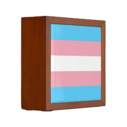 Transgender Pride Flag Desk Organizer | Zazzle